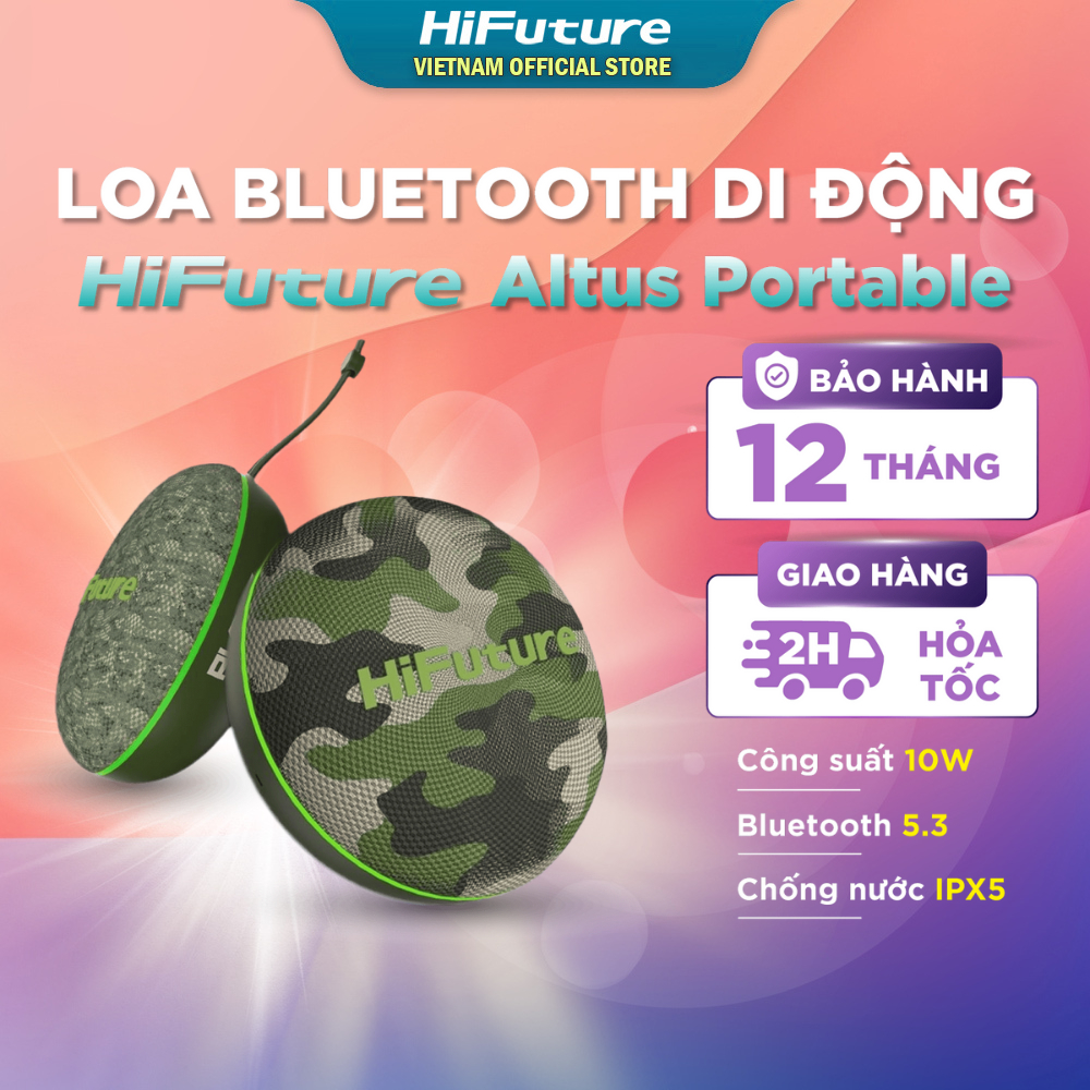 Loa Bluetooth Di Động Hifuture Altus Portable Speaker 10w | Shopee Việt Nam