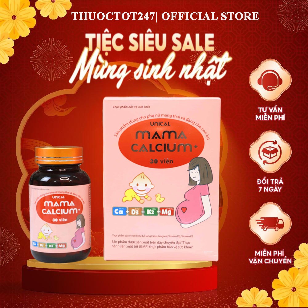 M15 Canxi Bầu Unical Mama Calcium 30 viên | Shopee Việt Nam