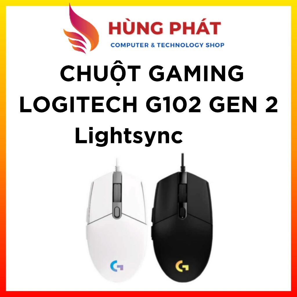 Chuột gaming Logitech G102 Gen 2 Lightsync - Hàng chính hãng bảo hành 24 tháng | Shopee Việt Nam