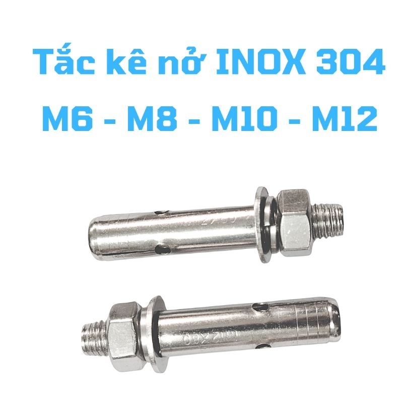 Tắc kê nở, bulong nở INOX 304 - M6-M8-M10-M12 | Shopee Việt Nam