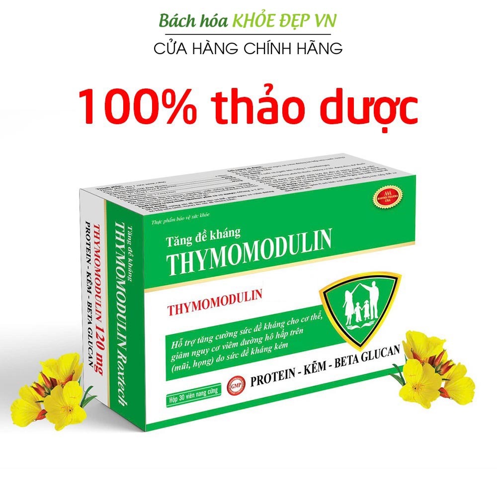 Viên uống tăng sức đề kháng Thymomodulin 80mg ngừa viêm đường hô hấp ...