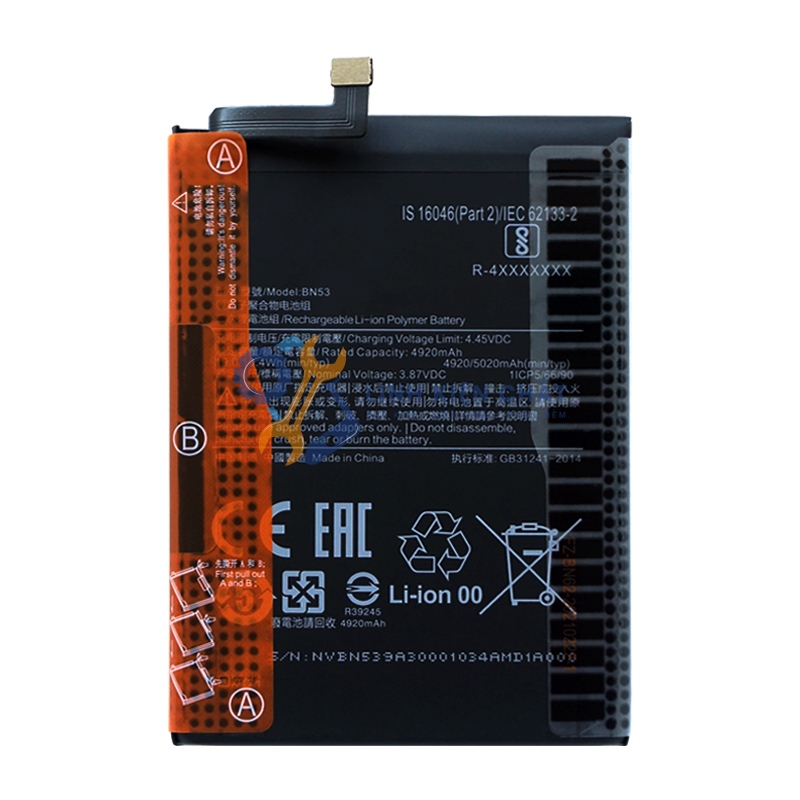Pin BN53 dùng cho điện thoại Redmi Note 10 Pro / Redmi Note 9 Pro ...