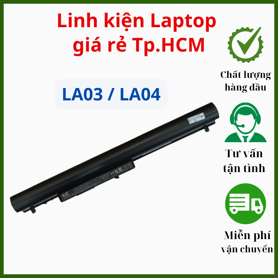 Pin Laptop HP Pavilion Touchsmart 14 15, 14-n 15-n 15-f, 248 G1, 340 345 350 355 G1 G2, LA03 ...