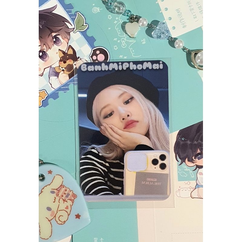 Card bo góc BlackPink - Rosé Bloom fansite (ĐỌC KĨ PHẦN MÔ TẢ) | Shopee ...