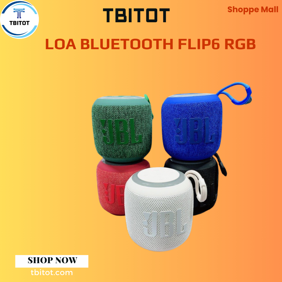 Loa bluetooth mini Flip6 RGB âm thanh 360 độ công suất 5W bass tốt ...