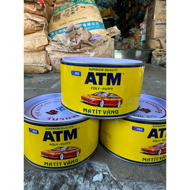 Chất trét, Bột Trét bả vàng ATM 1kg [chính hãng] bả matit trước khi sơn ...
