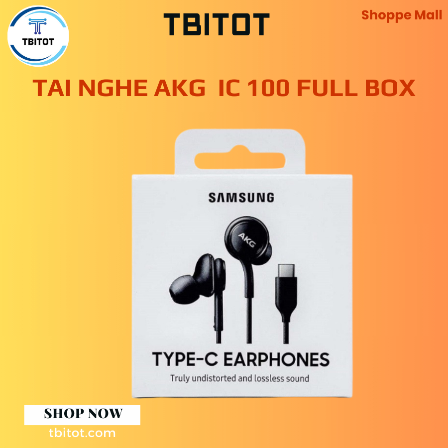 Tai nghe có dây AKG Samsung Type-C EO-IC100 (hàng 1:1) - FULBOX TBITOT | Shopee Việt Nam