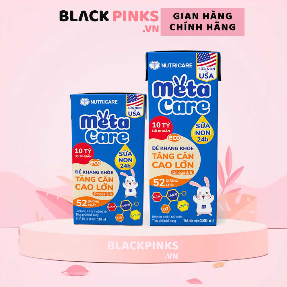 [Thùng 48 hộp] Sữa non pha sẵn Nutricare MetaCare Eco phát triển toàn diện cho bé 1 tuổi 110ml ...