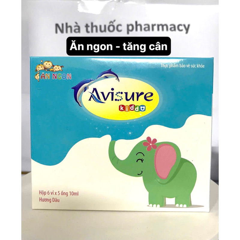 [Tích điểm] Siro ăn ngon Avisure Kiddo - Hộp 30 ống - giúp bé Thèm ăn ...