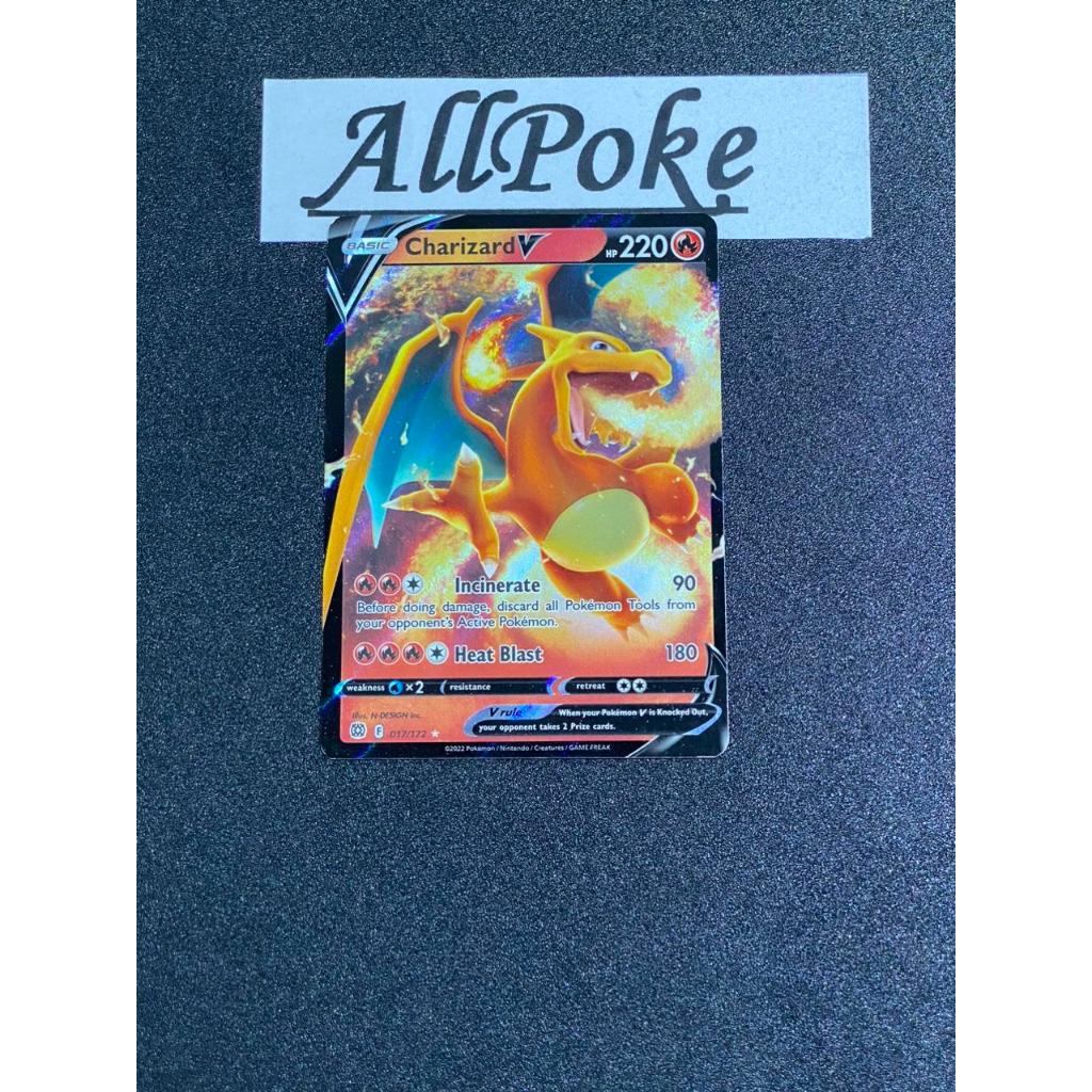 1 Lá Thẻ Bài Pokemon Chính Hãng ,Charizard V - 017/172 M-NM | Shopee ...