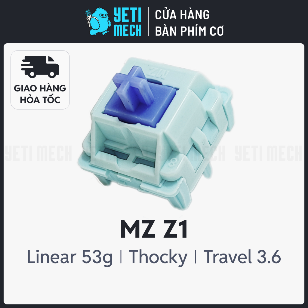 Switch MZ Z1 | Linear 53g | Switch bàn phím cơ | Sound test dưới mô tả ...
