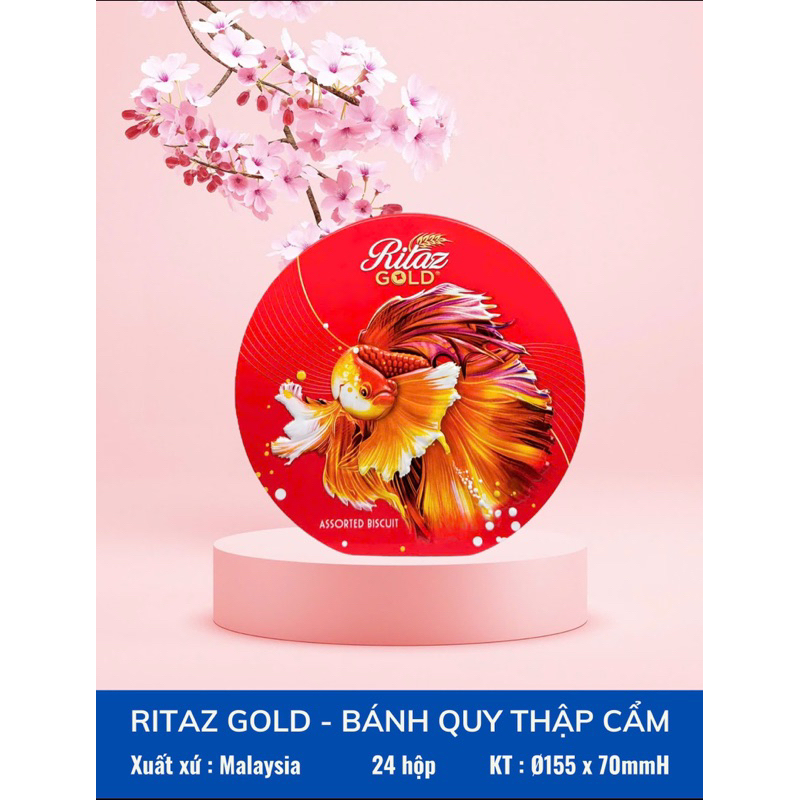 TẾT 2025-BÁNH GIỎ QUÀ Bánh Quy Ritaz Gold Assorted Biscuits 120g HT ...