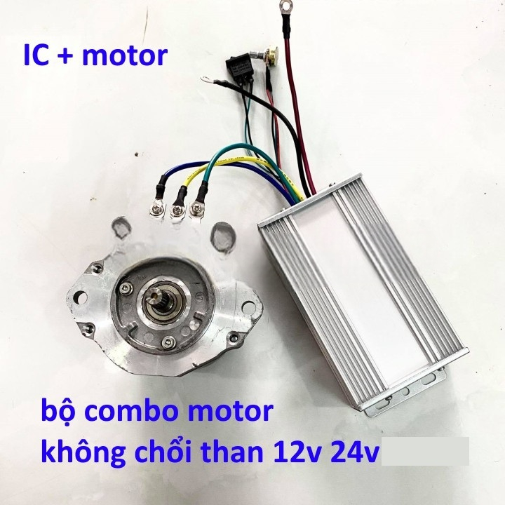 Combo motor 12v 24V 500w mitsuba bldc không chổi than brushless + điều ...