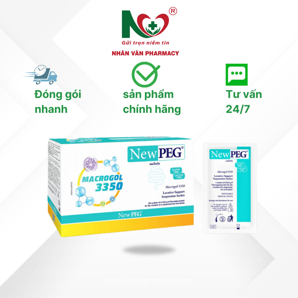 NEW PEG MACROGOL 3350 - Giải Pháp Hiệu Quả Cho Táo Bón, Tiêu Hóa Dễ ...
