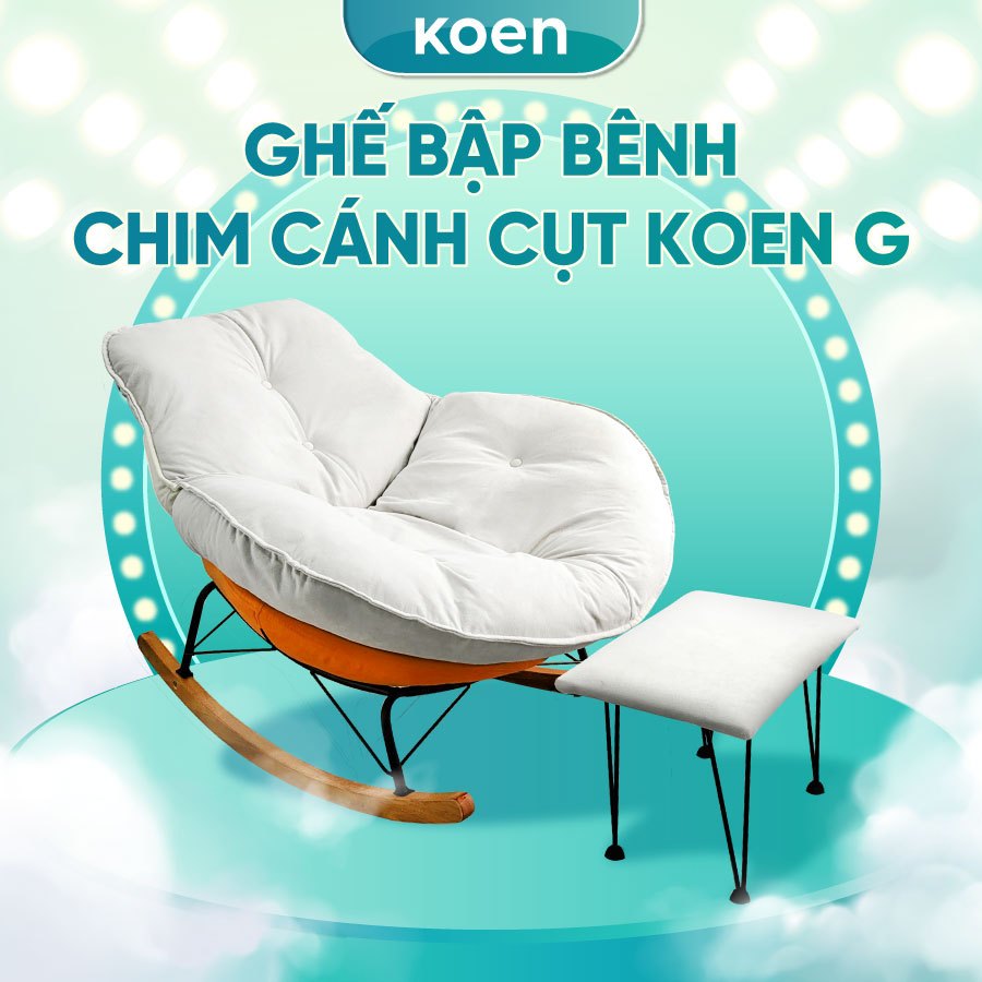 Ghế Bập Bênh Ban Công Koen,Bắc Âu, Phòng Khách Ghế Sofa Đơn,Ghế Lười ...