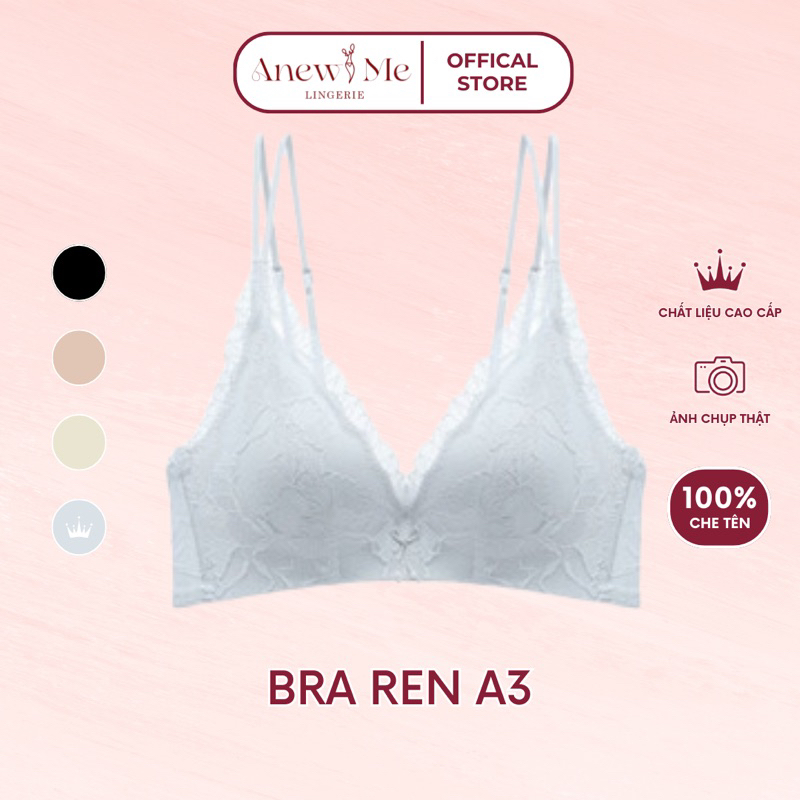 [BRA REN A3 AnewsMe] Set Đồ Lót Cao Cấp Không Gọng Đệm Mỏng Dây Mảnh ...