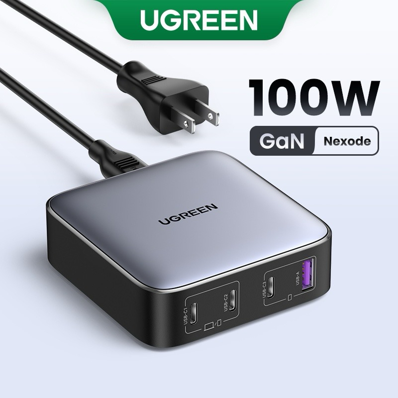 Ugreen Cốc Sạc Nhanh GaN 100W USB C PD 4 Cổng USB Type C | Shopee Việt Nam