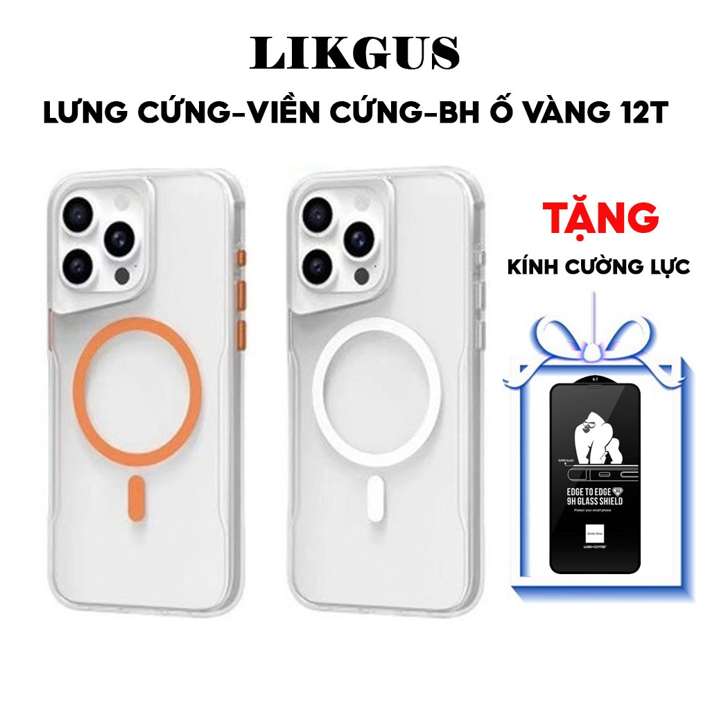 Ốp LIKGUS CANDY MAG Lưng Trong Cứng Viền Cứng Không Bao Giờ Ố Vàng Dùng ...