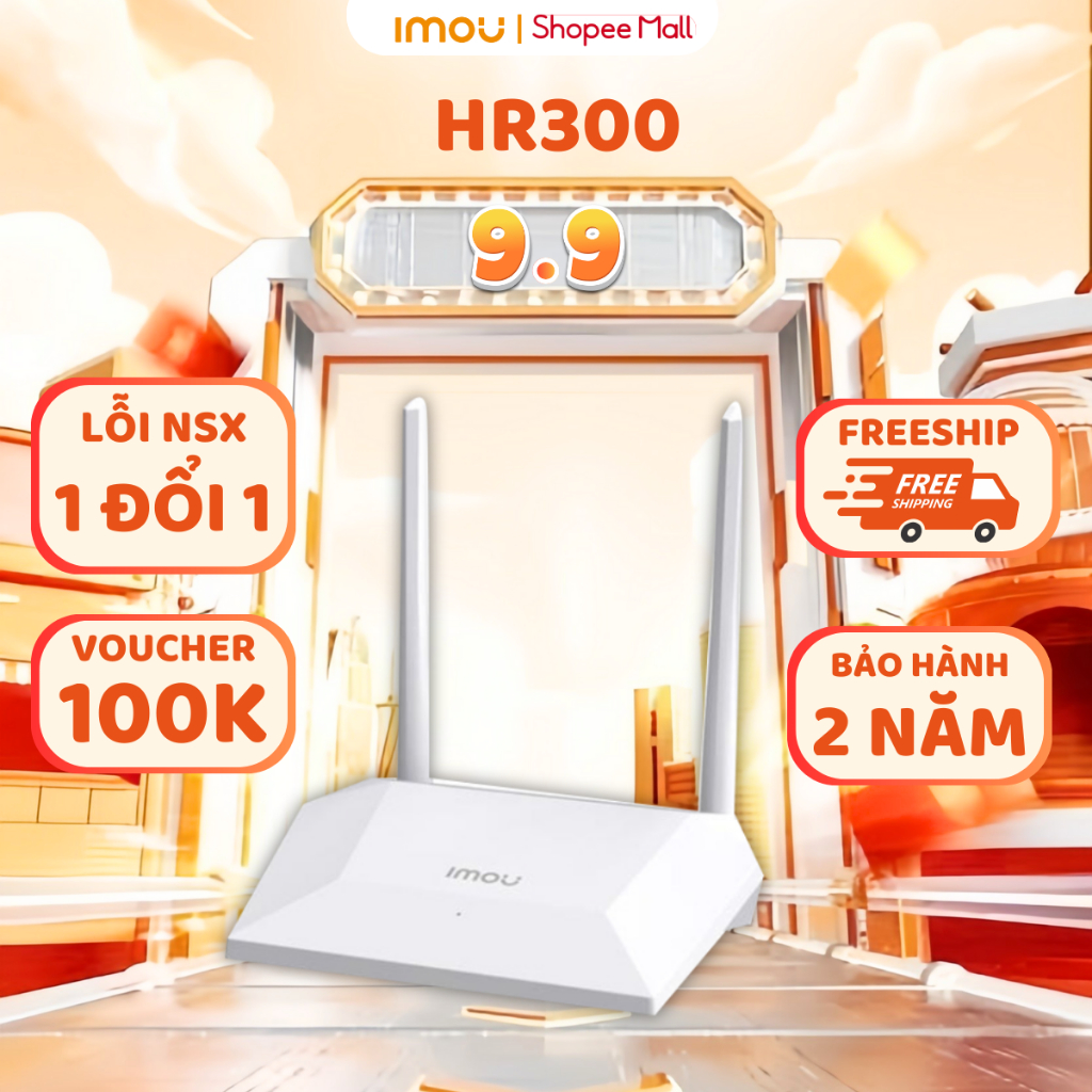 Bộ phát wifi Imou HR300 tốc độ 300Mbps, 3 cổng LAN, 1 cổng WAN | Shopee ...