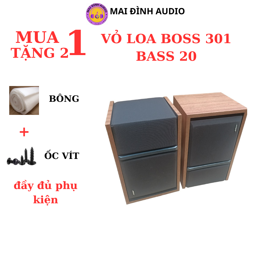 Vỏ thùng loa B0SS 301 seri 3 ,thùng loa bass 20 boss vỏ dán vân gỗ cao ...
