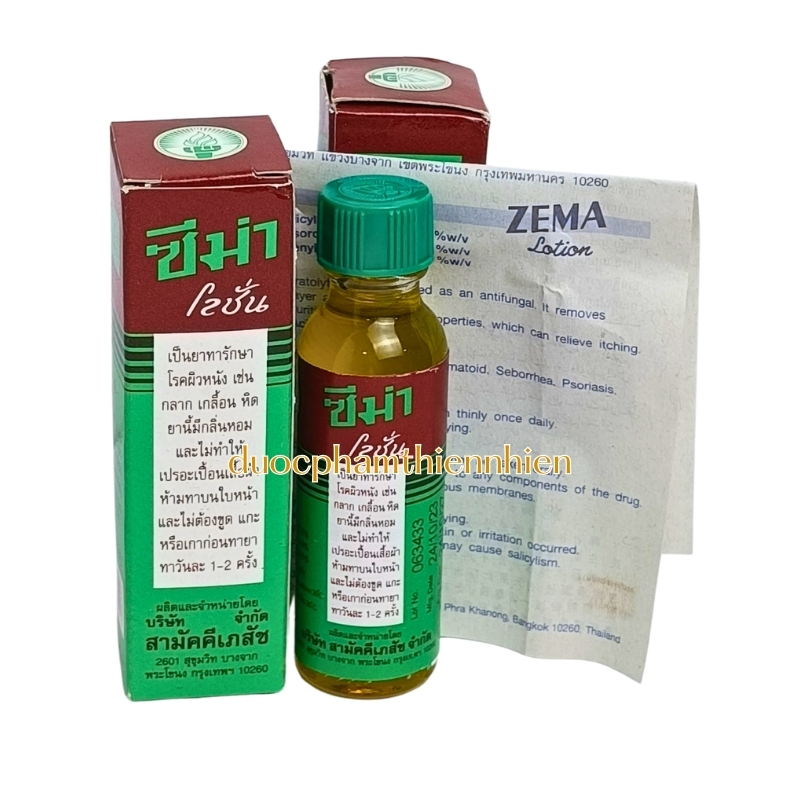Dung Dịch Lotion Zema Thái Lam 15 ml - Lác Thái - Giảm Chàm, Vảy, Nến ...