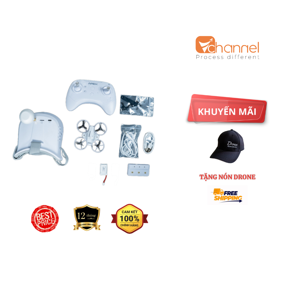 FPV Racing Drone FPV Apex VR70 combo 3 pin – Hàng chính hãng – [Tặng kèm nón DRONE] | Shopee ...