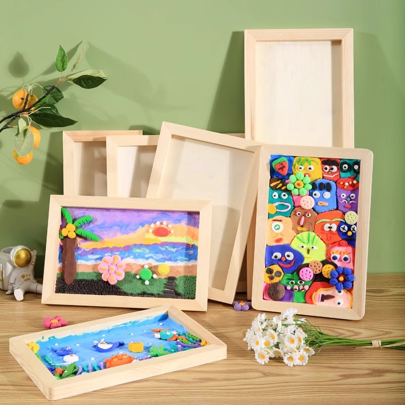Khung tranh nổi, khung tranh đất sét làm handmade nhiều kích thước ...