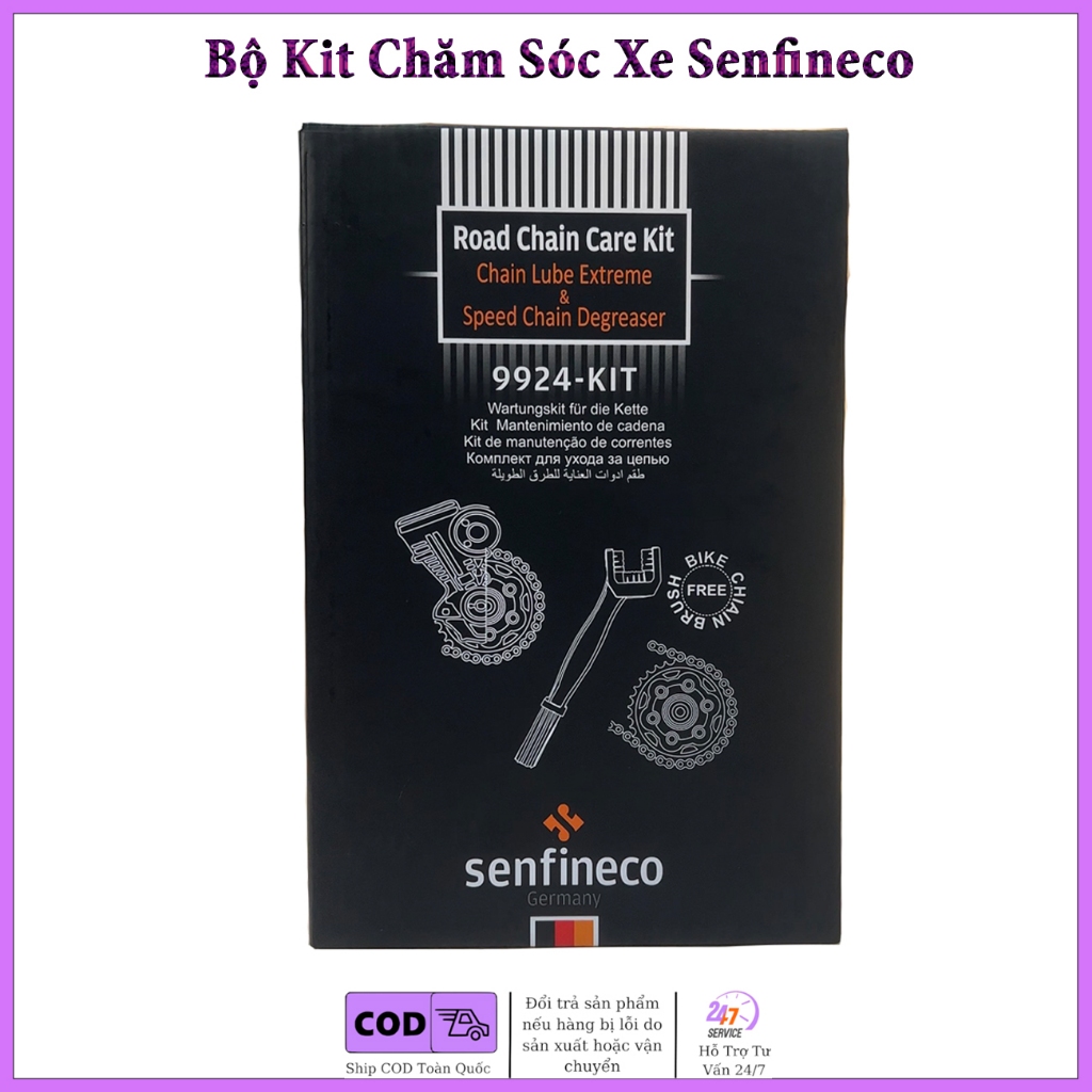BỘ KIT DƯỠNG VÀ RỬA SÊN Senfineco F9924 + 9925 + CỌ SÊN SENFINECO ...