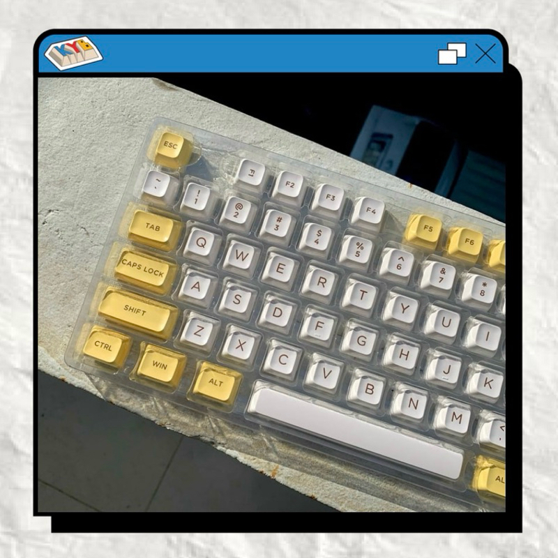 Keycap ASA DAGK Yellow Ox, Rome, Retro Carbon | PBT Double Shot 148 Nút ...