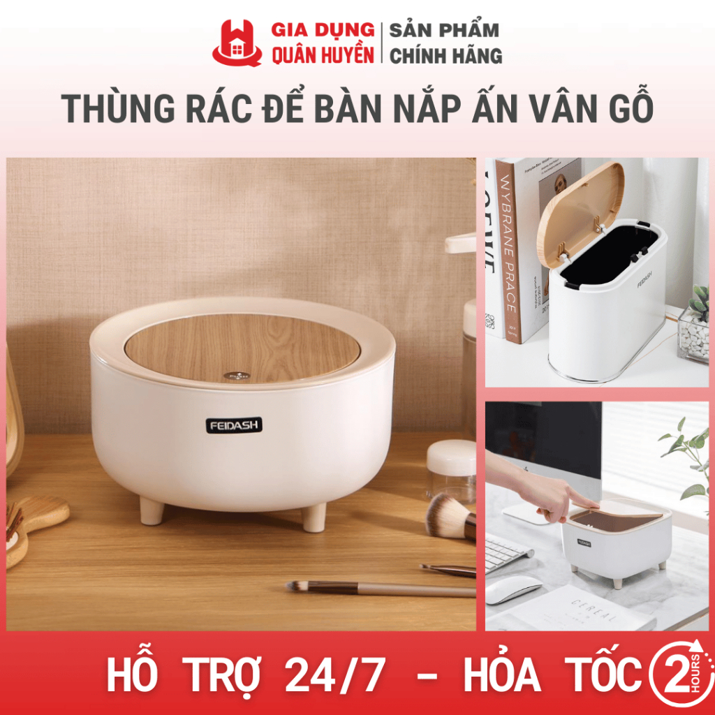 Thùng rác để bàn Decor thông minh phong cách Hàn Quốc | Thùng đựng rác ...