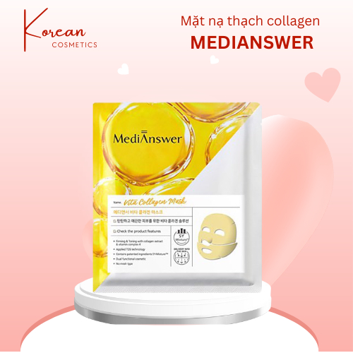 (Kèm quà tặng) Mặt nạ thạch Collagen, Medi Answer Vita Collagen Mask ...