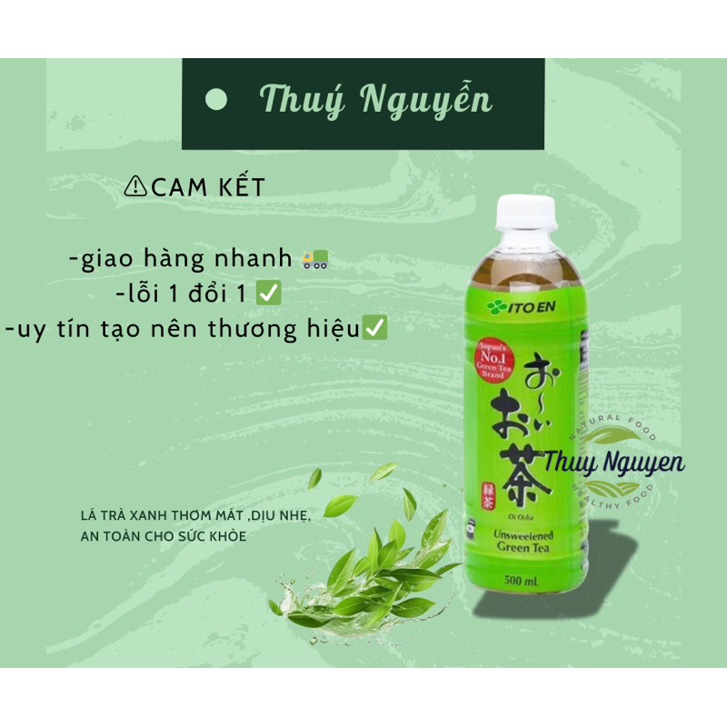Nước uống trà xanh Oi Ocha Green Tea đóng chai (ITOEN) 1Lit Thái Lan ...