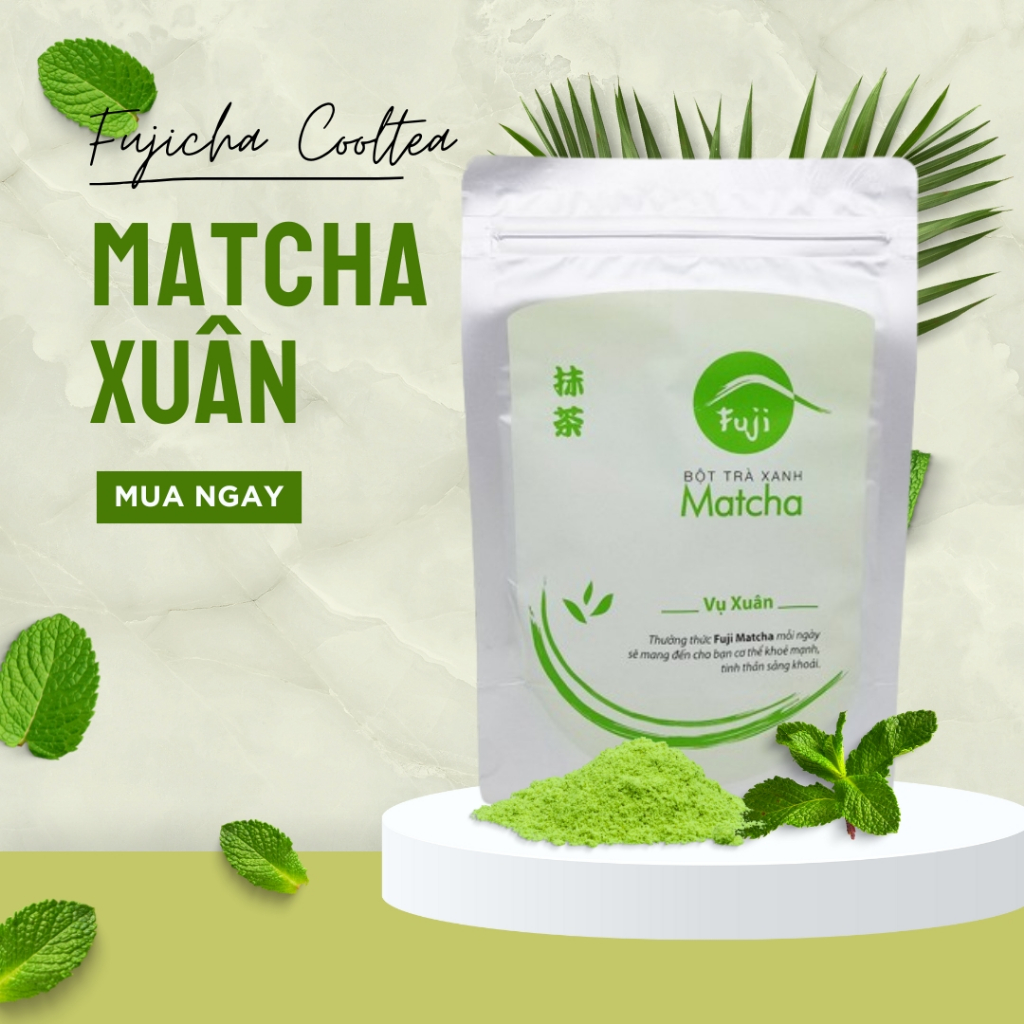 Fuji Matcha Xuân CHINHSON 30G/100G - Bột Trà Xanh Nguyên Chất Pha Đồ ...