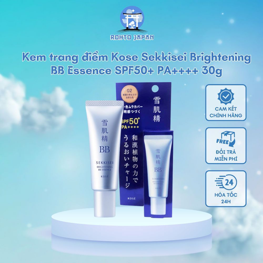 Kem trang điểm Kose Sekkisei Brightening BB Essence SPF50+ PA++++ 30g | Shopee Việt Nam