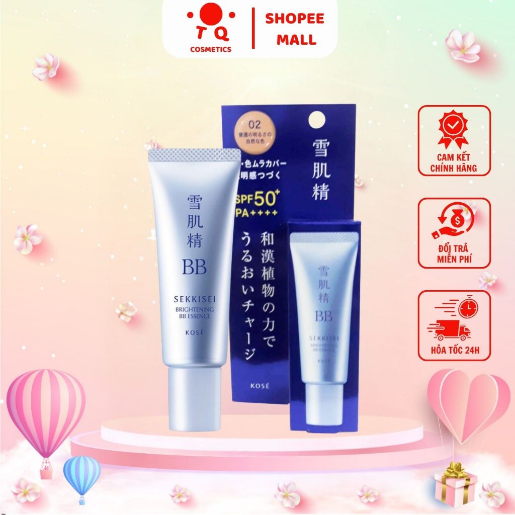 Kem trang điểm Kose Sekkisei Brightening BB Essence SPF50+ PA++++ 30g | Shopee Việt Nam