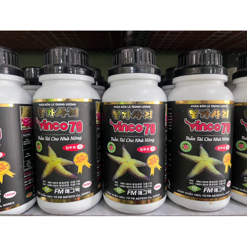 Phân bón lá VINCO 79 Chai 500ml Nhập khẩu Hàn Quốc | Shopee Việt Nam
