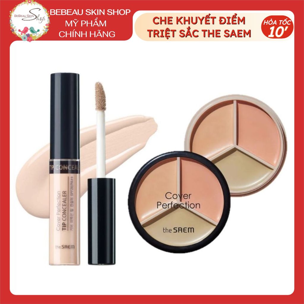 Kem Che Khuyết Điểm THE SAEM Hàn Quốc Cover Perfection Tip Concealer ...
