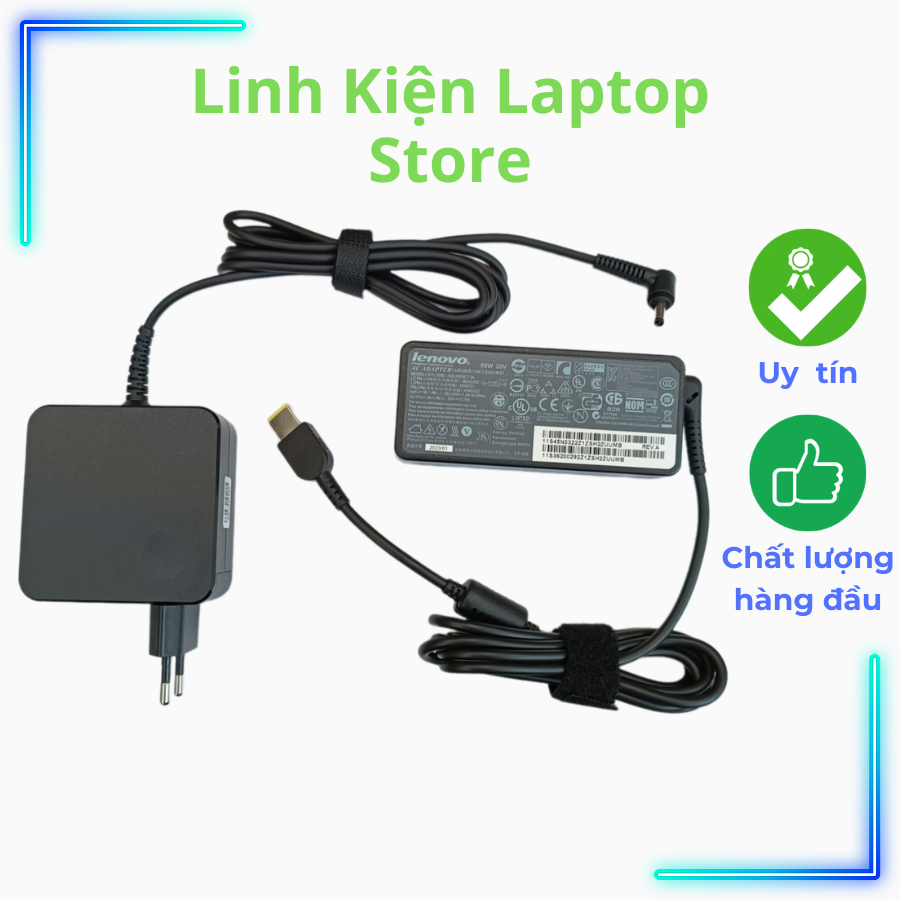 Cục Sạc Laptop Lenovo 20V - 3.25A 65W cho Lenovo ThinkPad Ideapad Yoga Thinkplus - Adapter ...