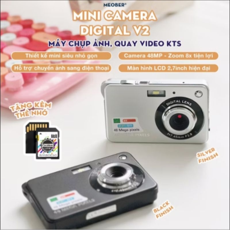 Máy ảnh mini camera Digital V2 | Shopee Việt Nam
