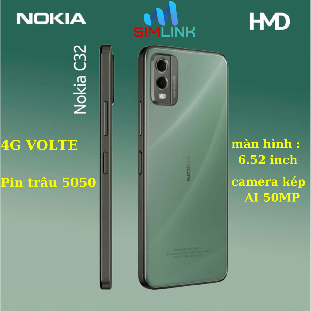 Điện thoại 4G Nokia C32 (4GB/128GB) - điện thoại smartphone giá rẻ ...
