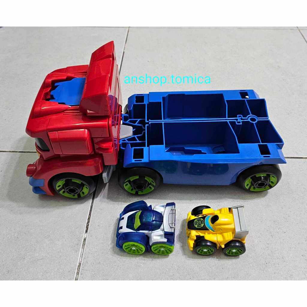 Robot size lớn cao 40cm biến hình xe tải Optimus 2 bước cho bé hàng ...