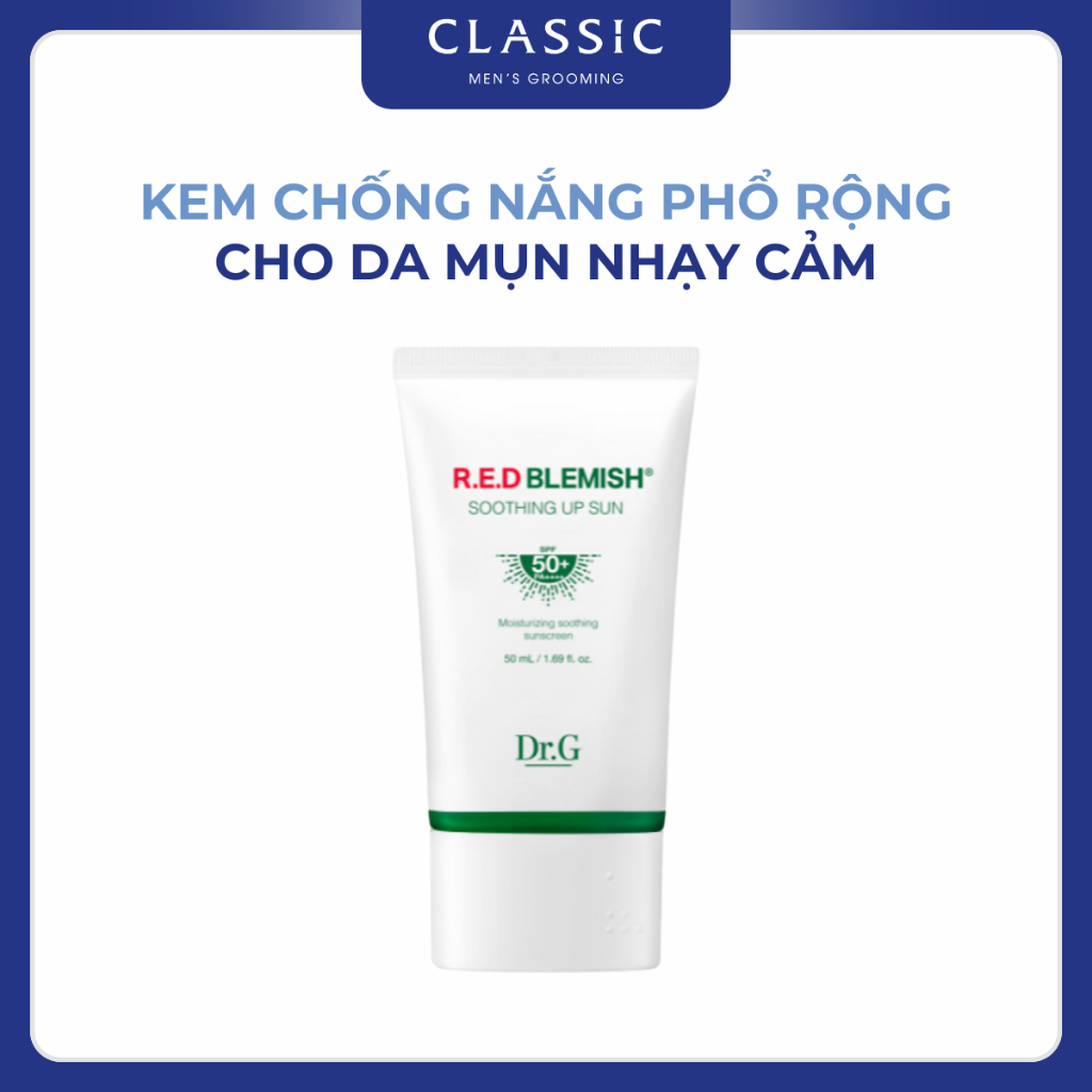 Kem chống nắng Dr.G phổ rộng cho da mụn R.E.D Blemish Soothing Up Sun SPF50+ PA++++ 50ml ...
