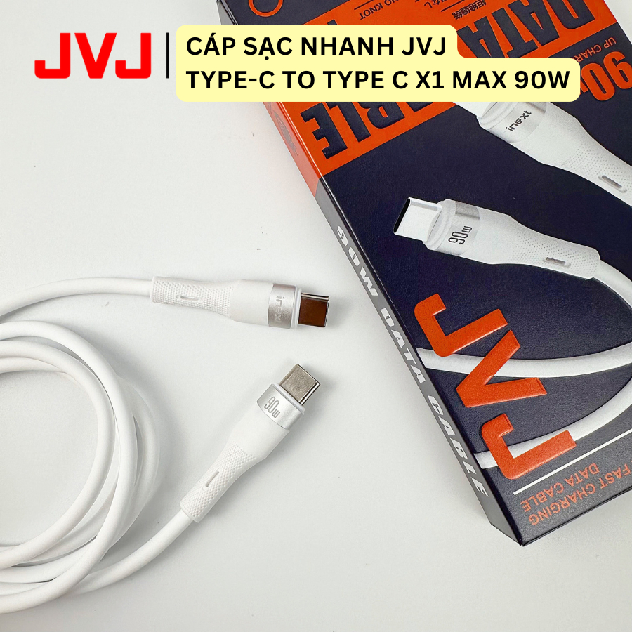 Cáp Sạc Nhanh JVJ X1 Type C To Type C 90W/ X2 Type C To Ling, Dây ...