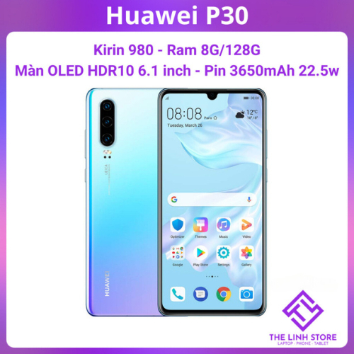 Điện thoại Huawei P30 màn OLED 6.1 inch - Kirin 980 ram 8G 128G ...