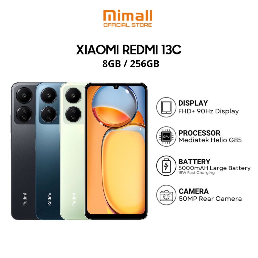 Điện thoại Xiaomi Redmi 13C (8GB/256GB) | Pin 5000Mah | Camera 50MP ...