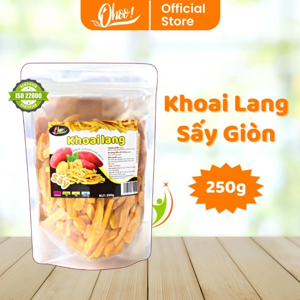 Khoai lang vàng sấy giòn Ohoo Foods | Shopee Việt Nam