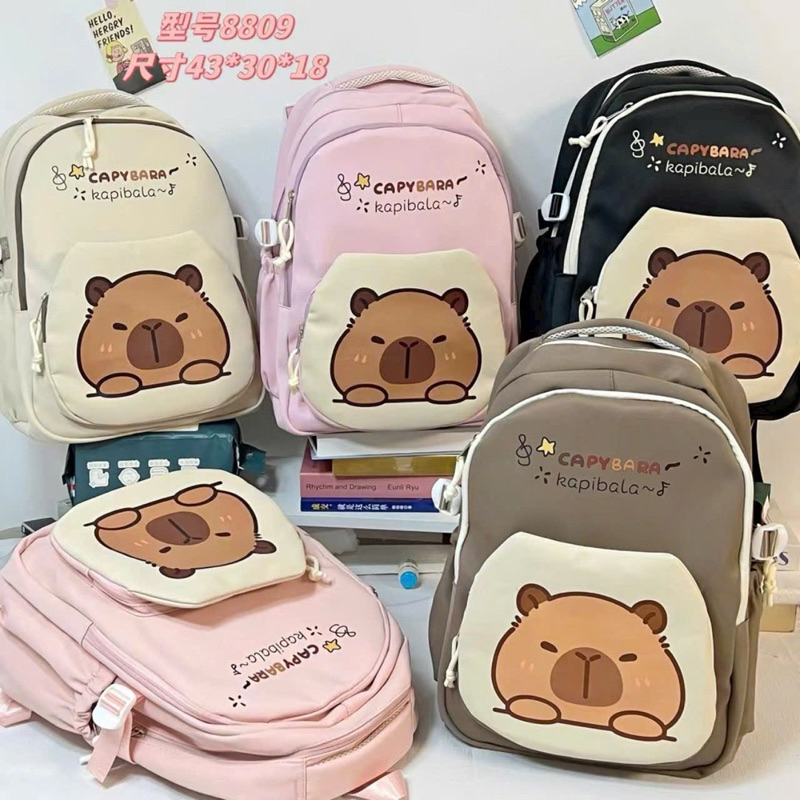 Balô hình capybara fom to đi học ,đi chơi đều được | Shopee Việt Nam