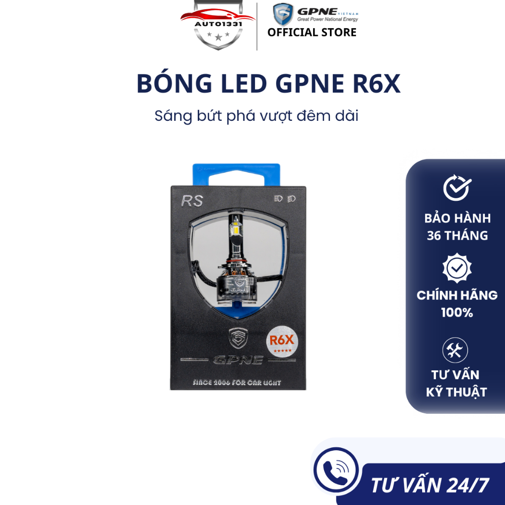 Bóng Đèn Led GPNE R6X Công Suất 40W 2 Chế Độ Nhiệt Màu 3000K/6000K Bóng ...