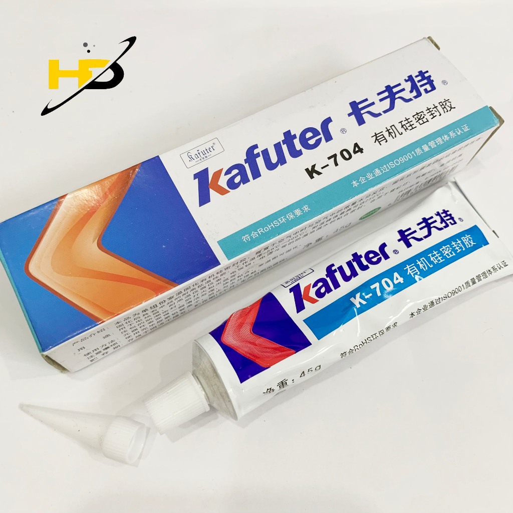 Keo Dán Chịu Nhiệt Kafuter K-704 Chống Nước 45g Màu Trắng | Shopee Việt Nam