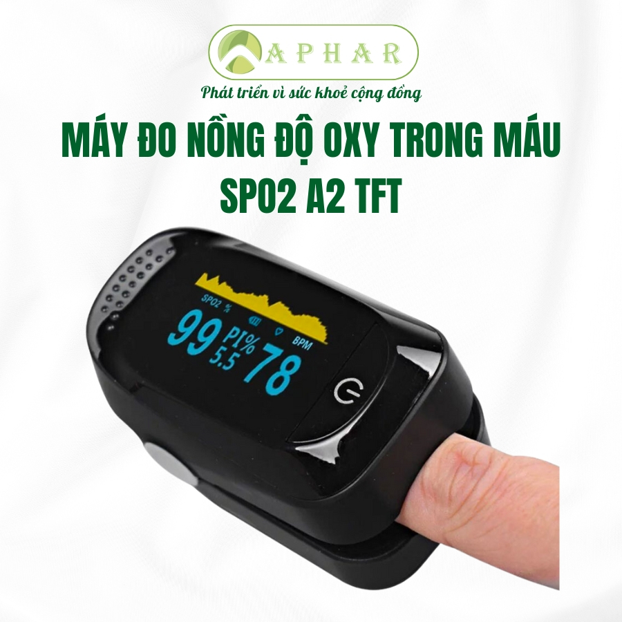 Máy đo nồng độ oxy trong máu (SPO2) kẹp ngón tay Fingertip Pulse ...